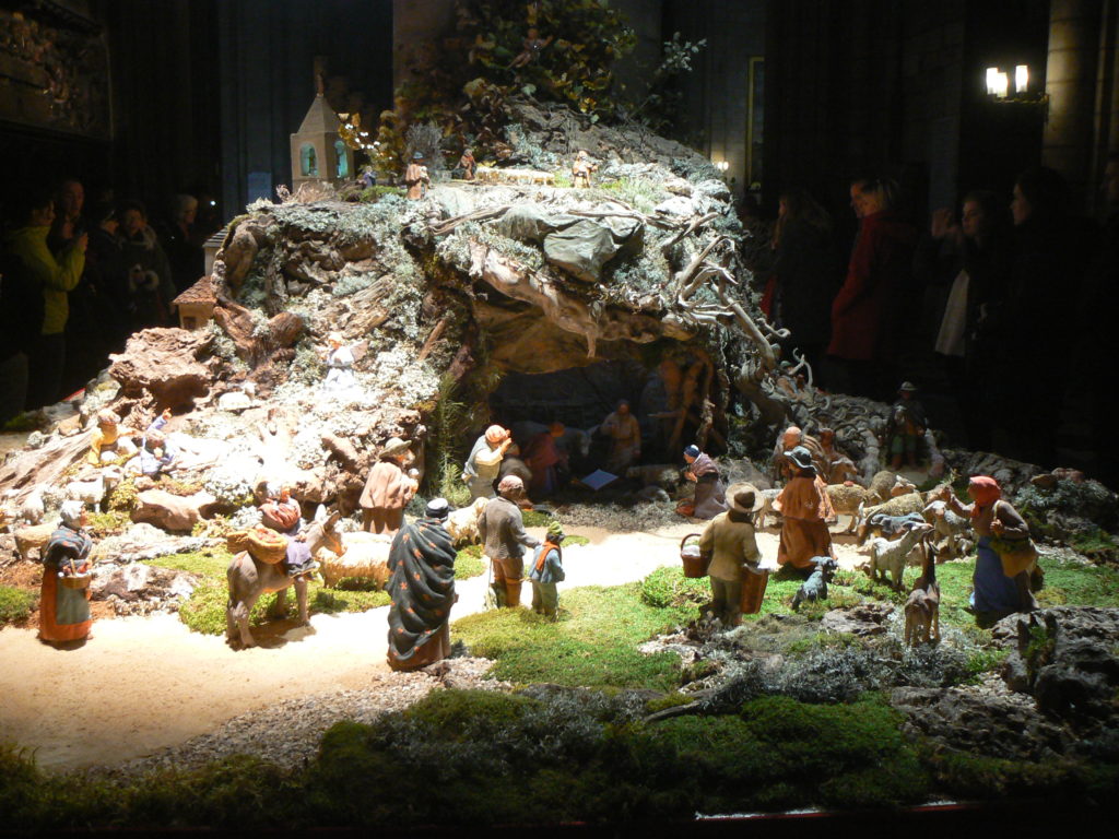 Crèche provençale de la Cathédrale Notre Dame de Paris